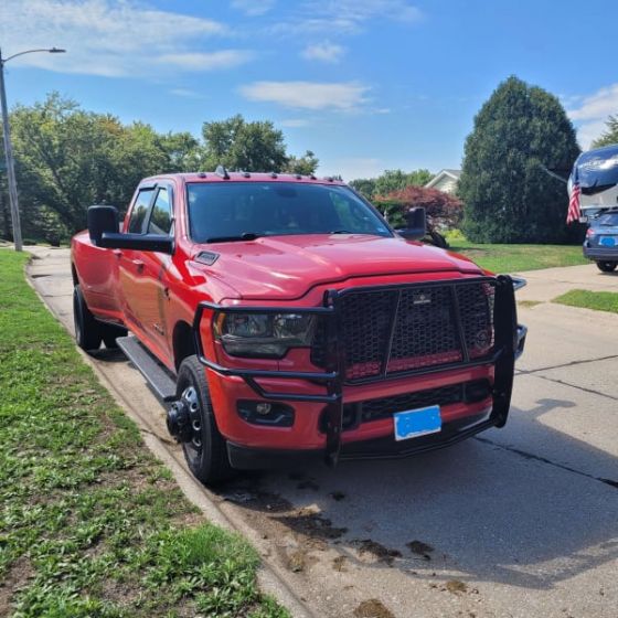 2019 2024 RAM 2500 3500 Legend Grille Guard GGD191BL1
